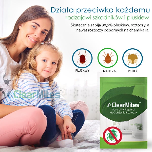 ClearMites™ Naturalny Preparat do Zabijania Roztoczy