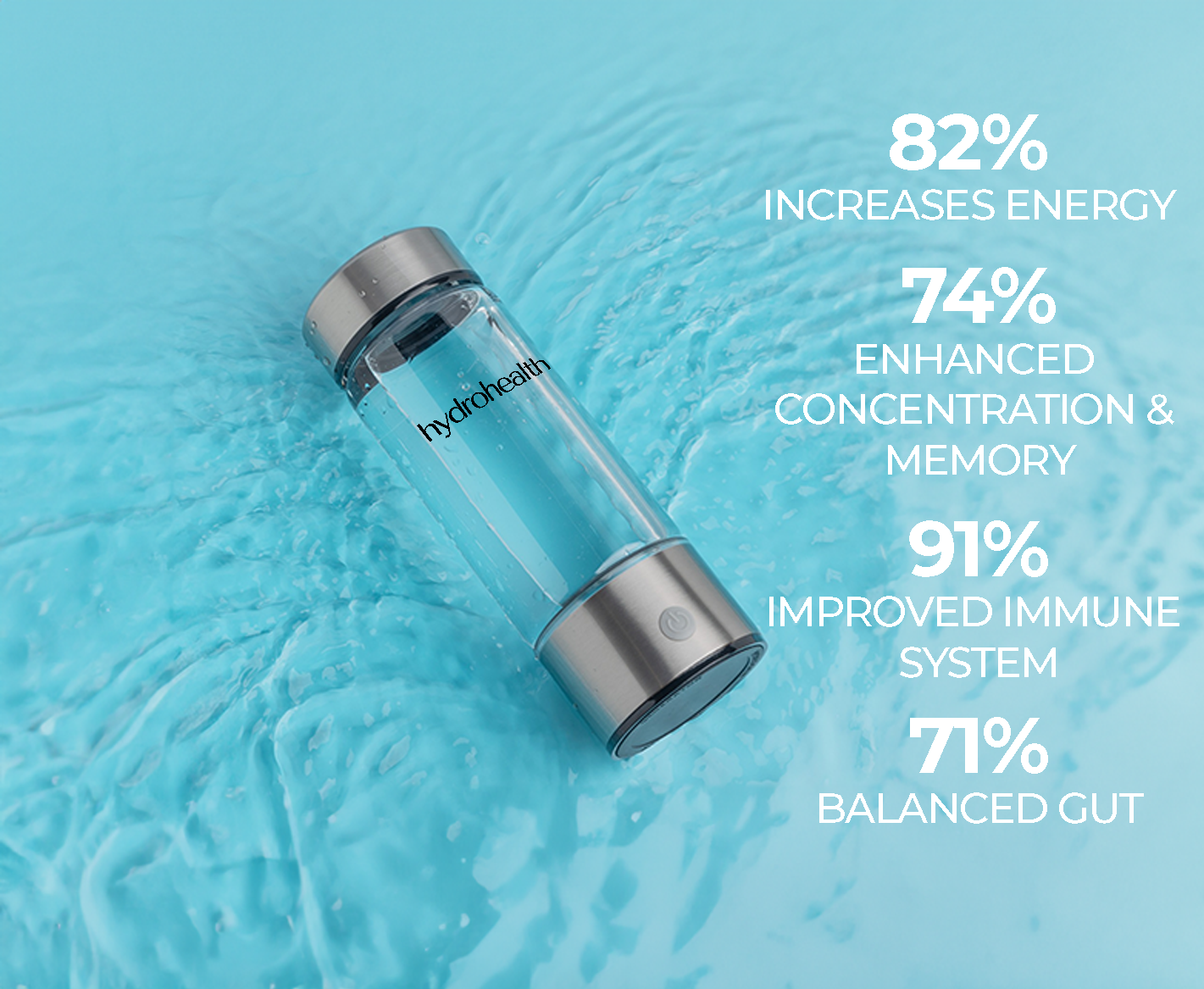 HydroHealth™ Hydrogen Water Bottle