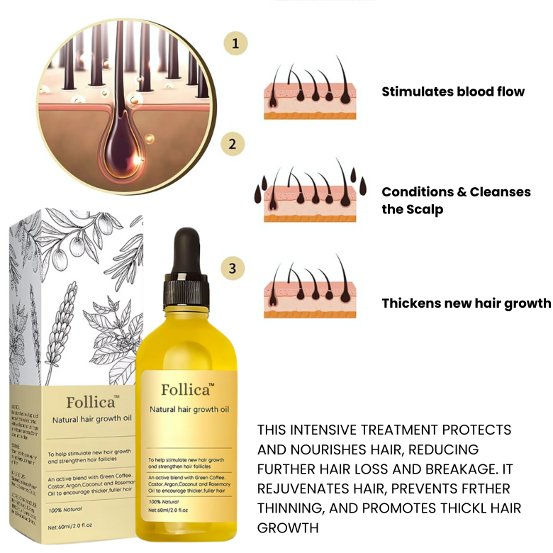 Follica™ | Natural Hair Growth Oil