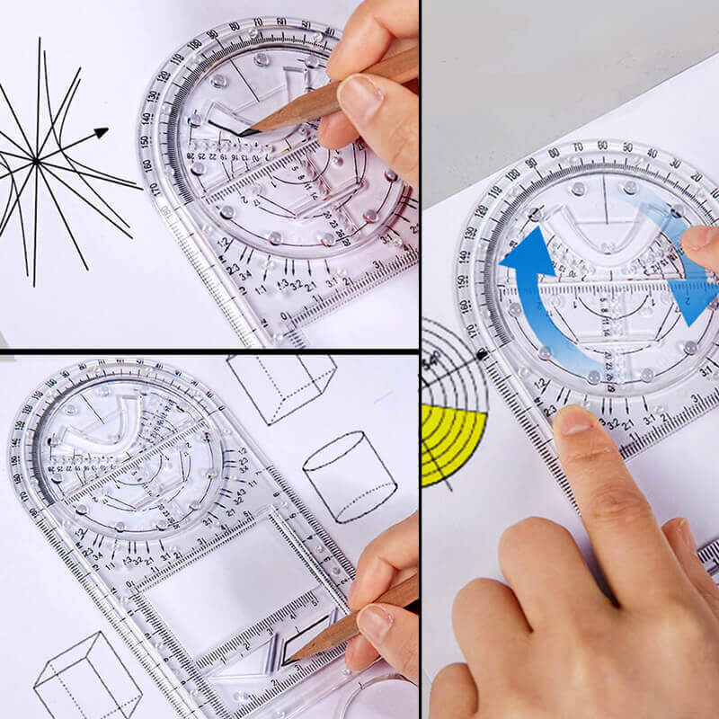 Regla Geométrica Multifuncional 14 en 1 s