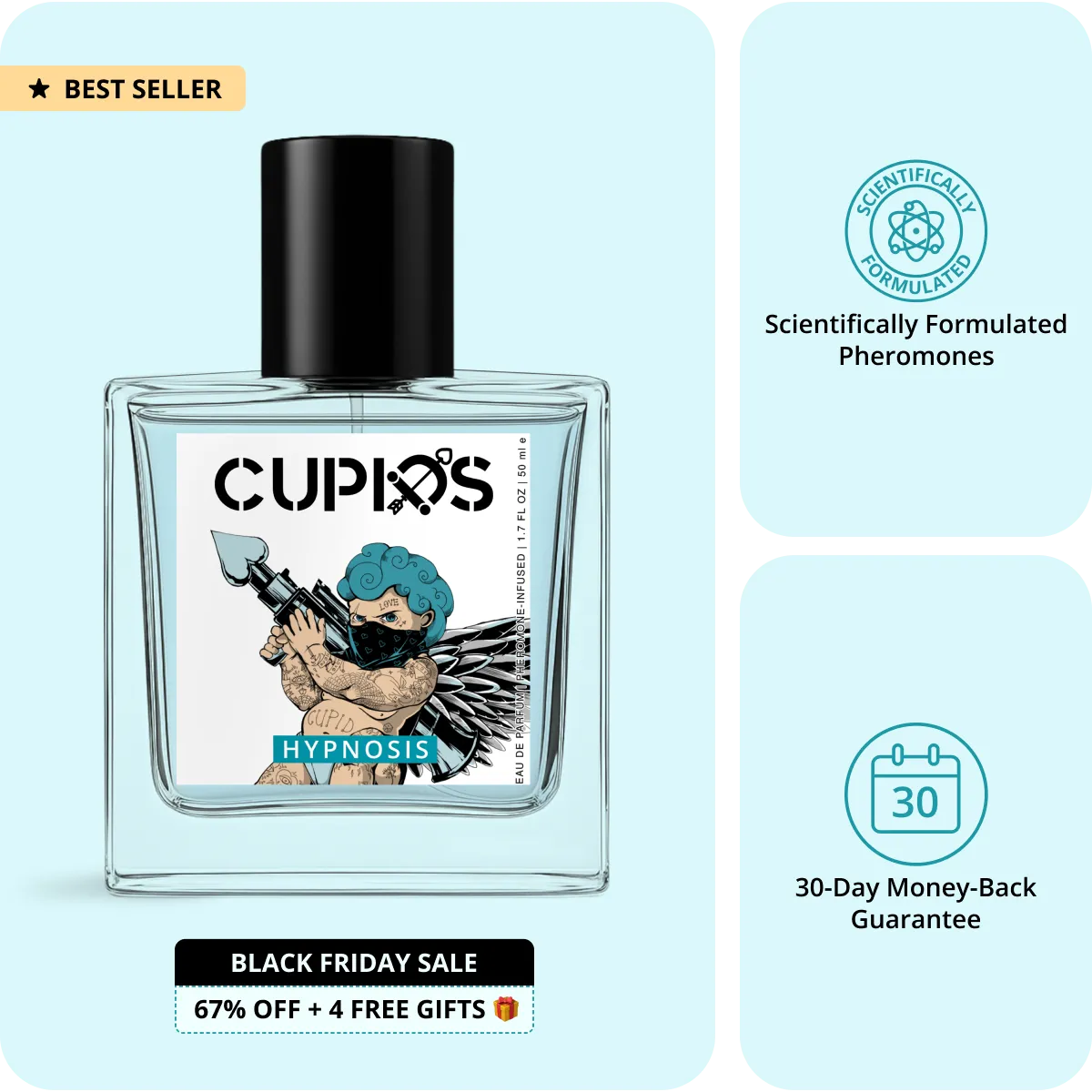 Cupid Fragrances | Pheromone Cologne | Enhance Attraction